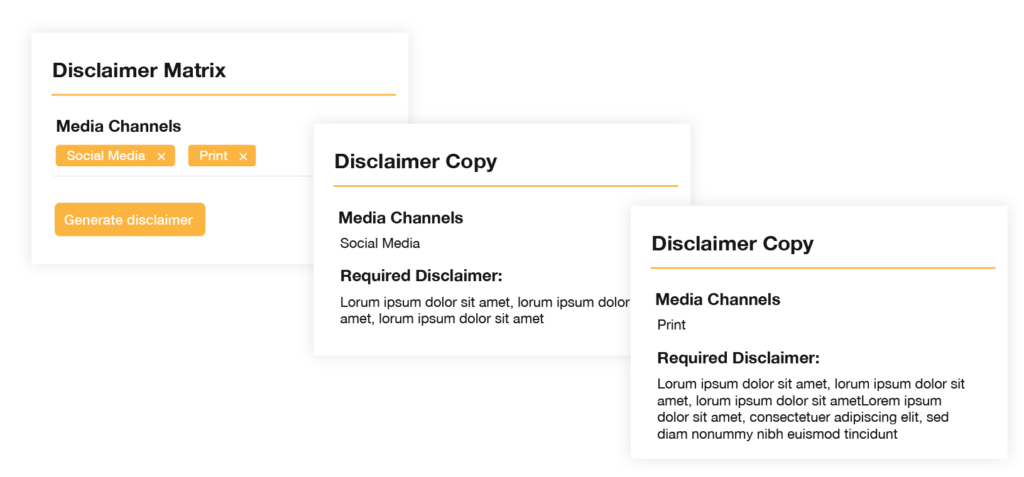 Disclaimer Engine - IntelligenceBank